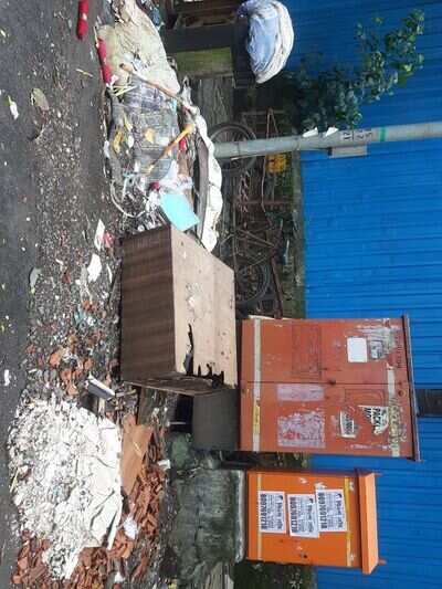 permanent garbage junction Carter road 4 Borivli - Times of India