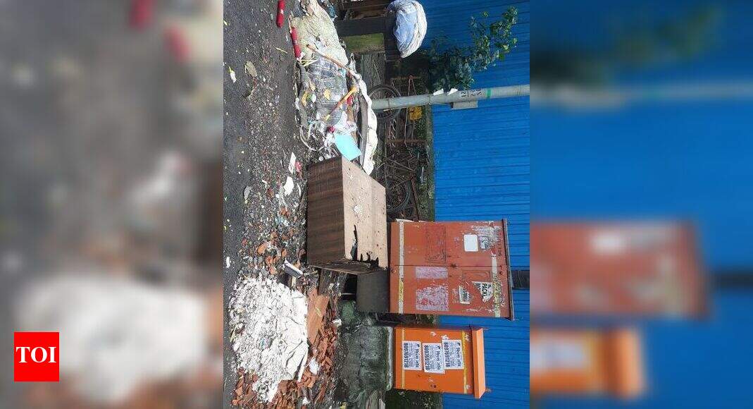 permanent garbage junction Carter road 4 Borivli - Times of India
