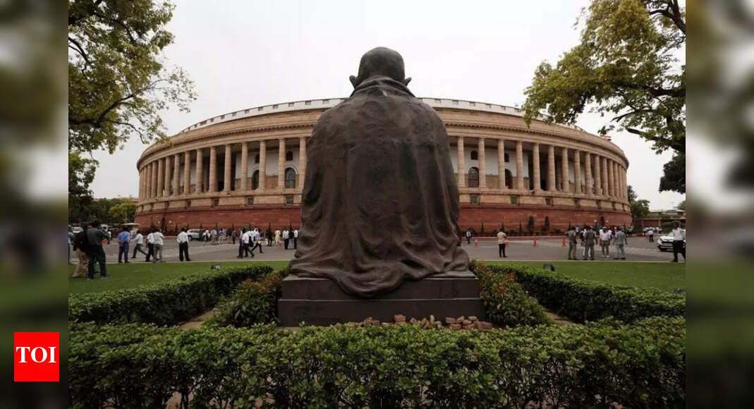 Lok Sabha passes two bills amid din; Rajya Sabha faces washout due to ...