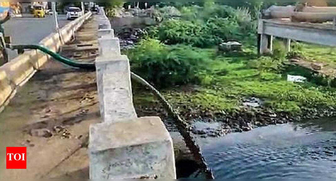 Mogappair: Private tankers still dump sewage into Cooum river | Chennai ...