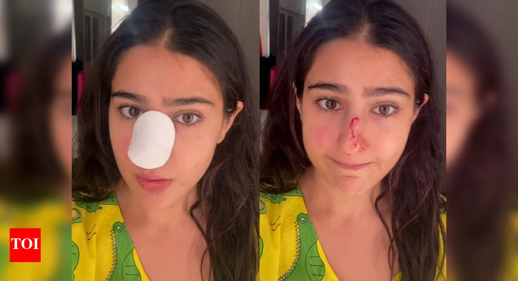 Watch: Sara Ali Khan injures nose; apologises to Saif Ali Khan and ...