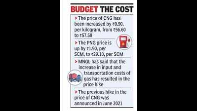 MNGL announces hike in CNG, domestic PNG prices | Pune News - Times of India