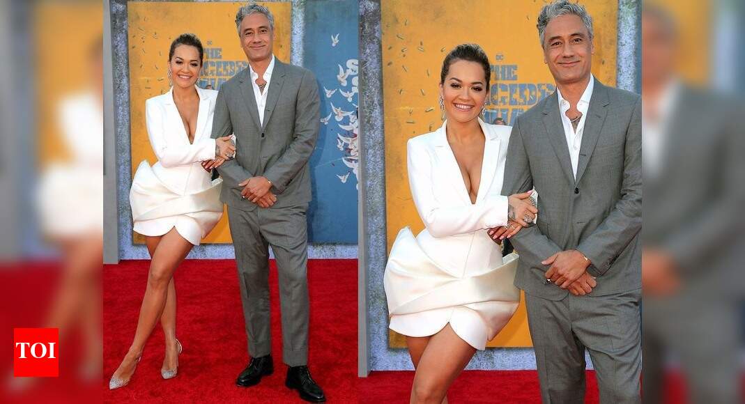 Rita Ora and Taika Waititi make their romance official at the 'Suicide ...
