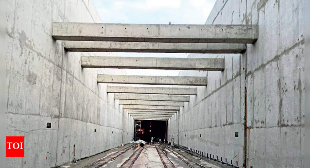Pune: Metro ramp connecting viaduct to underground tunnel completed ...