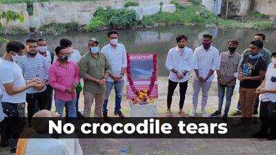 Tears for a crocodile in Vadodara: Condolence meet held for beloved ...