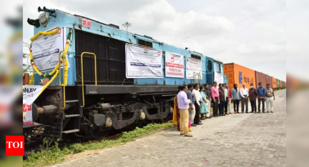 Southern Railway launches container train services from Chennai to Navi ...