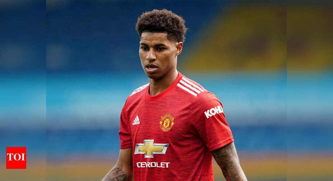 Marcus Rashford back at United's training base after shoulder surgery ...