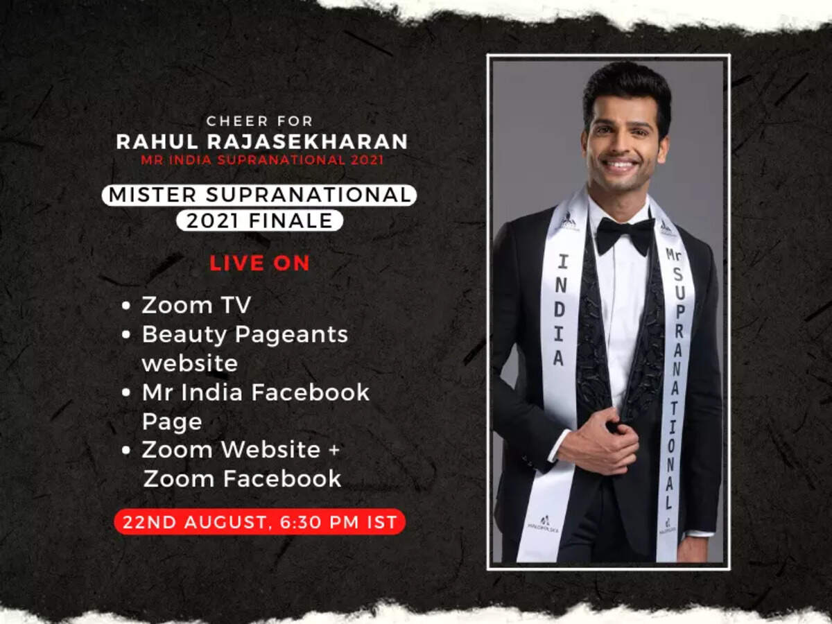 Stay tuned to catch Rahul Rajasekharan LIVE at Mister Supranational ...