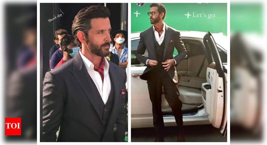 Hrithik Roshan looks exceptionally stylish and dapper as he shoots for ...