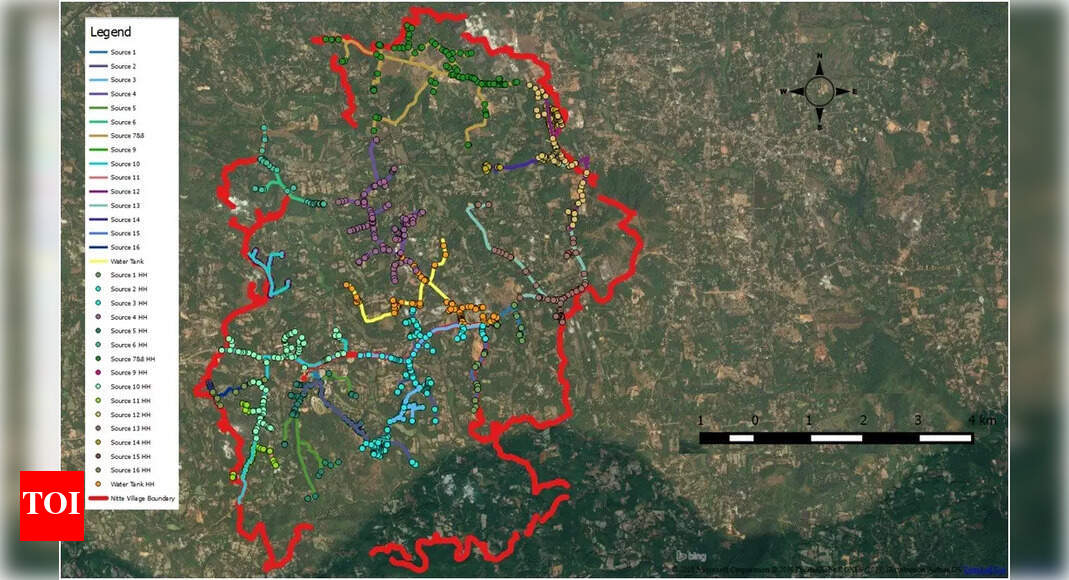 Potable water supply network of Nitte village mapped using GPS - Times ...