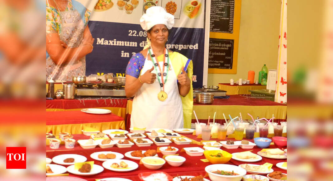 134 dishes in 30 minutes: Madurai homemaker cooks up culinary storm in ...