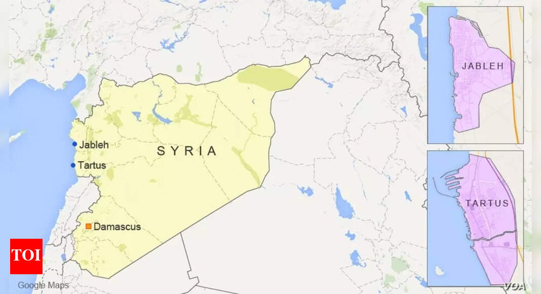 Oil spill from power station spreads along Syria's coast - Times of India