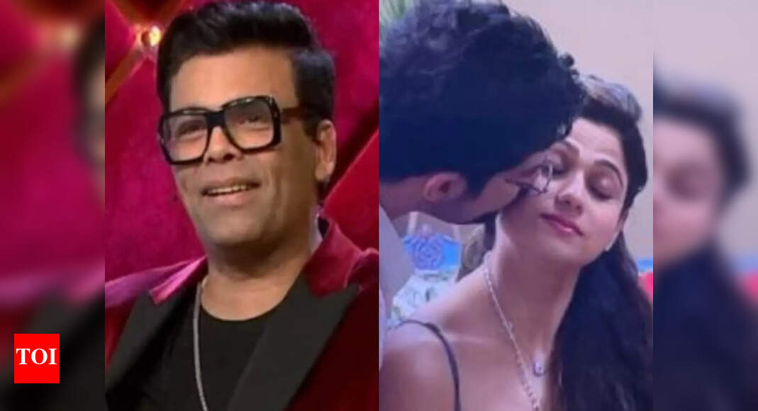 Bigg Boss Ott Karan Johar Pulls Shamita Shetty And Raqesh Bapats Leg