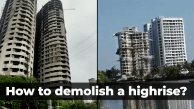 Supertech Twin Tower Noida: How to demolish a building? Supertech's ...