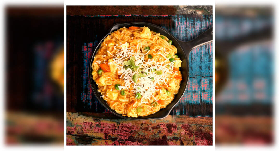 Cheesy Maggi Recipe: How to Make Cheesy Maggi Recipe | Homemade Cheesy ...