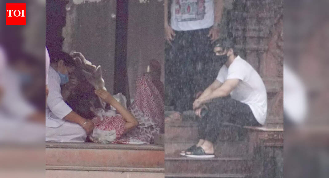 Shehnaaz Gill lying on the crematorium ground in a devastated state to ...