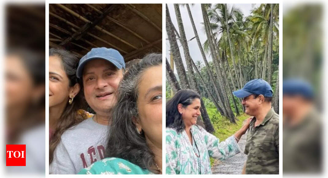Sachin Pilgaonkar spends quality time with his wife Supriya Pilgaonkar ...