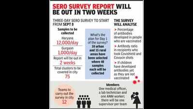 Sero survey micro plan: 25 areas to be covered today | Gurgaon News ...