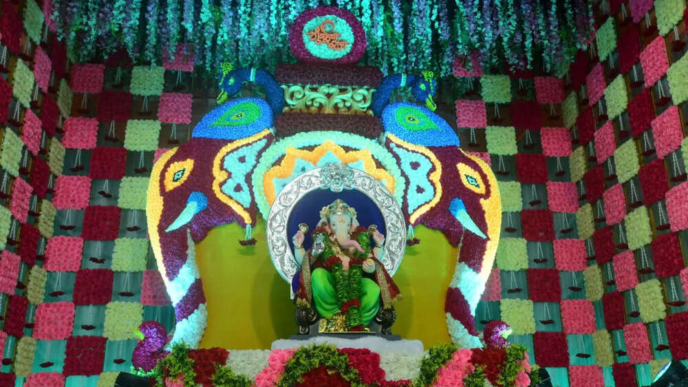 In Pics: First look of Ganesh Galli's Mumbai Cha Raja idol | The Times of India