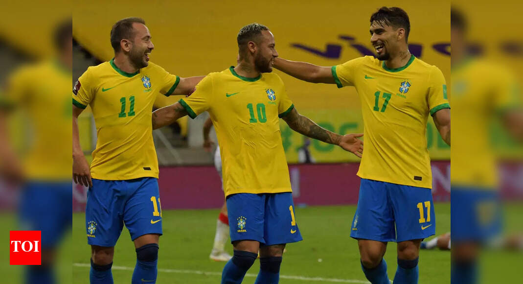Brazil score twice in first half to beat Peru 2-0 in FIFA World Cup ...