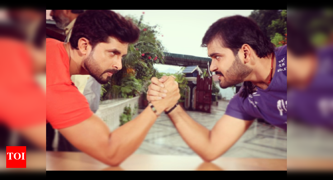 'Race': Vikrant Singh shares a still with co-star Arvind Akela Kallu from the set | Bhojpuri ...