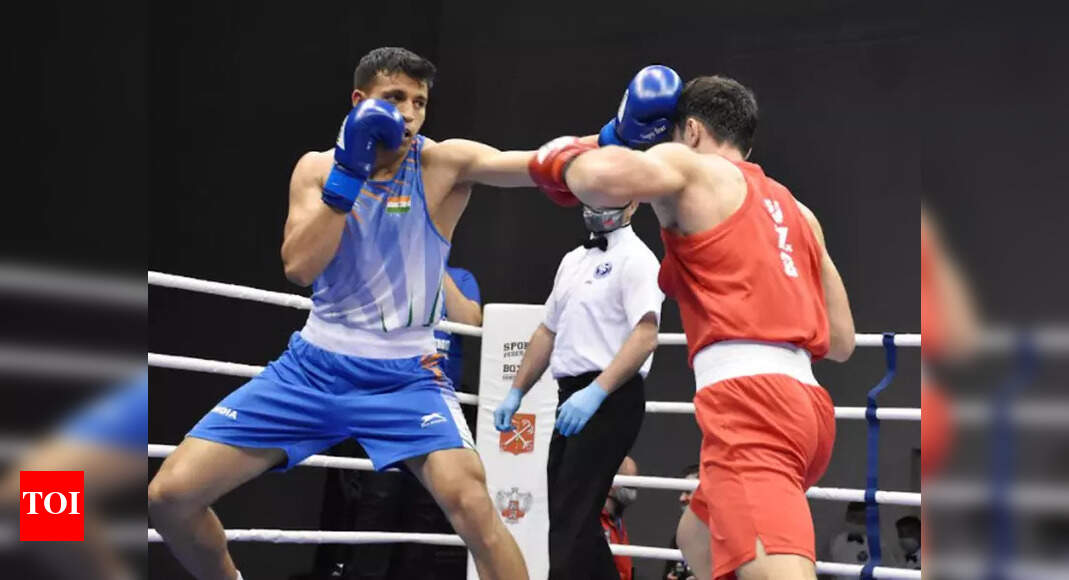 Sumit Sangwan among winners on Day 1 of National Boxing | Boxing News - Times of India