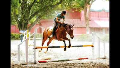 Firmly in saddle, city’s young equestrian eyes national fame | Lucknow ...