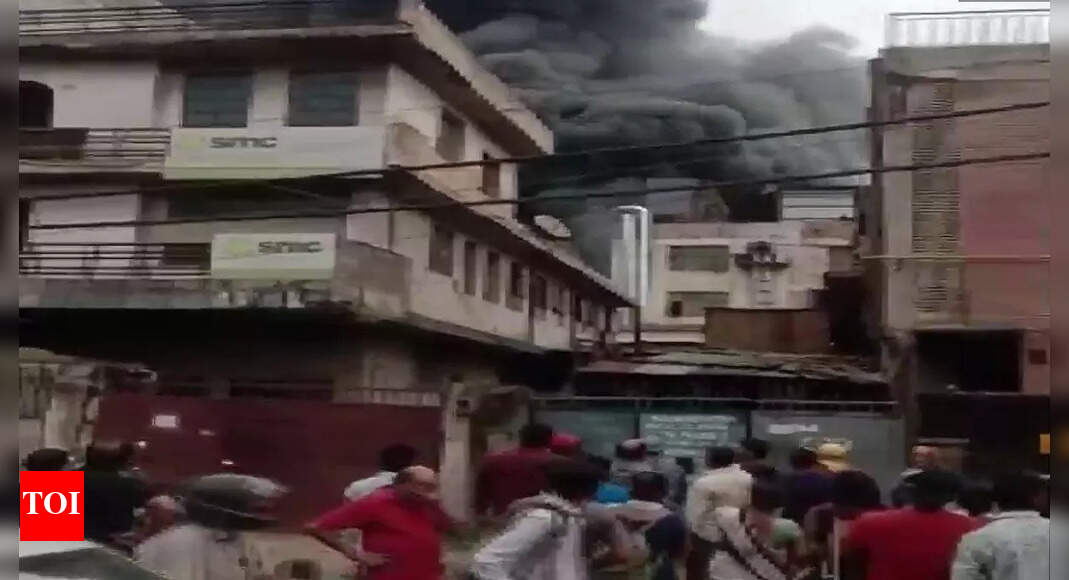 Delhi: Fire breaks out inside two godowns of factory in Mayapuri ...