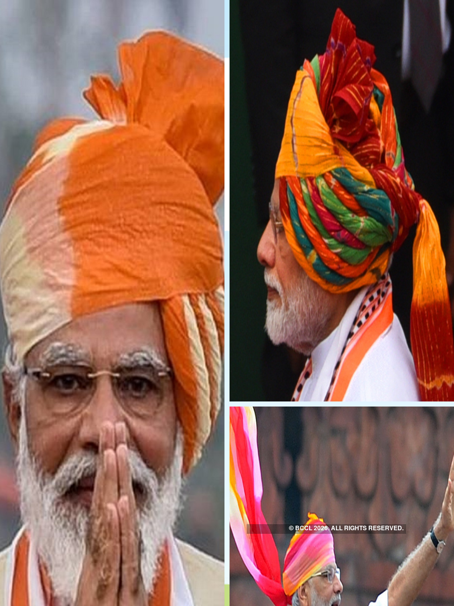 From 2014 to 2021: A look at Modi's Independence Day Safa tradition ...