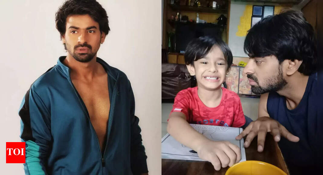 Namak Issq Ka actor Aditya Ojha likes to spend quality time with five-year-old son Abir - Times ...