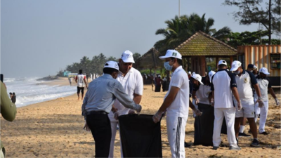 International Coastal Cleanup: Karnataka Coast Guard observes ...