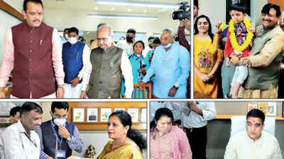 Gujarat: 19 new ministers take charge | Ahmedabad News - Times of India