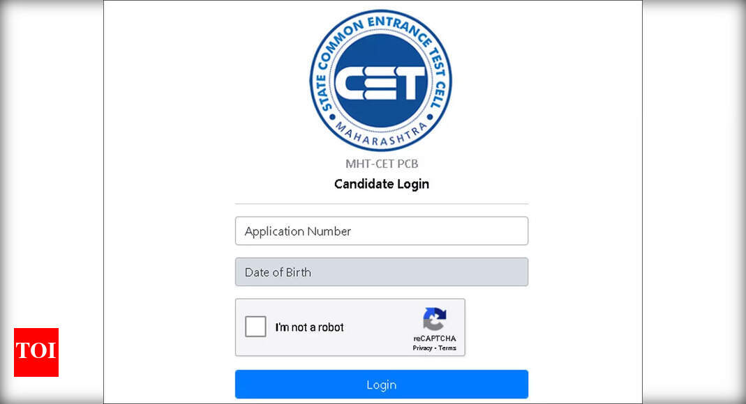 MHT CET PCB Admit Card 2021 released, download here - Times of India