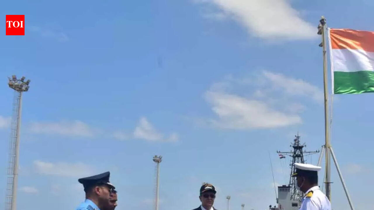 Indian Naval Ship INS Tabar deployed in international waters for three ...