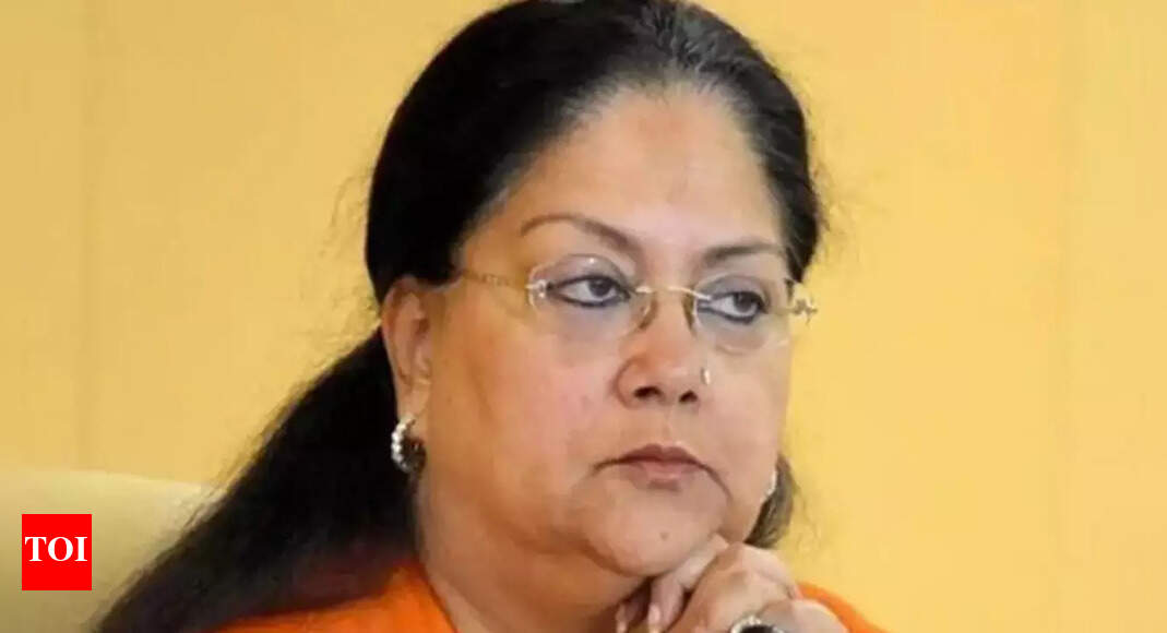 Raje: Vasundhara Raje accuses Rajasthan government of mismanagement in ...