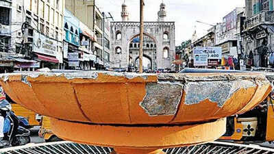 Fountains dried & rusted, Hyderabad beauty plan goes bust | Hyderabad ...