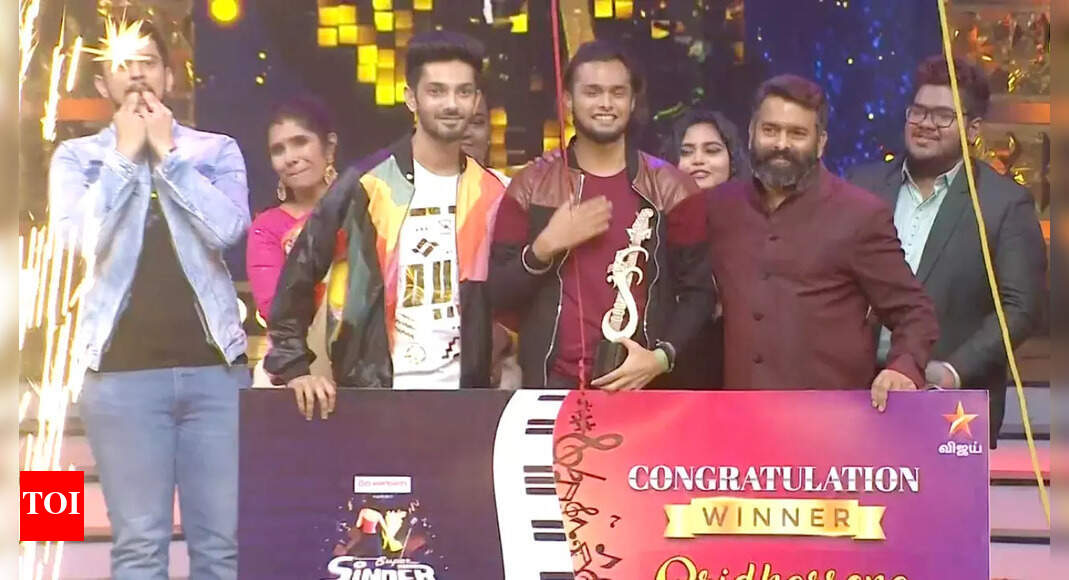 Super Singer Season 8 Winner: Sridhar Sena receives trophy and Rs. 10 ...