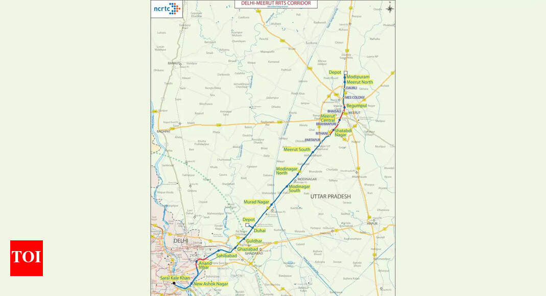Delhi Meerut RRTS Corridor: High speed Delhi Meerut corridor; This is ...