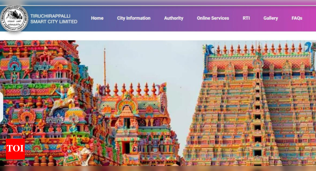Smart Cities Mission: Trichy Corporation launches website | Trichy News ...