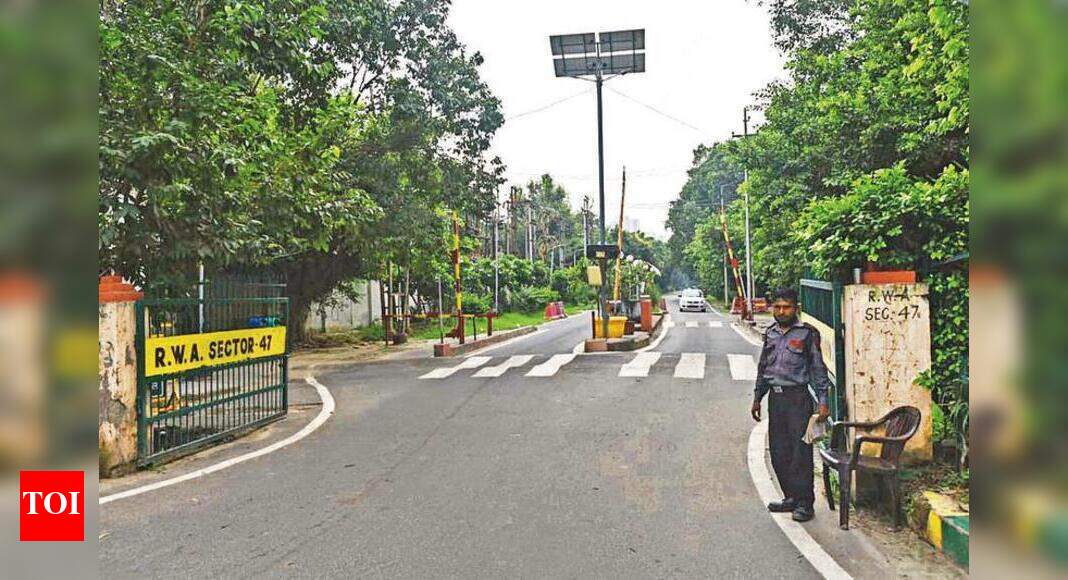 Sector 47 is the cleanest colony in Noida | Noida News - Times of India