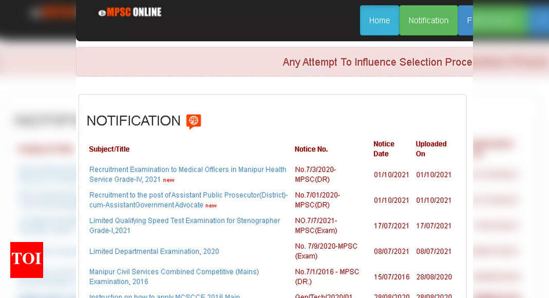 Manipur MPSC Recruitment 2021: Apply online for 300 medical officers ... Manipur MPSC Recruitment 2021: Apply online for 300 medical officers ...