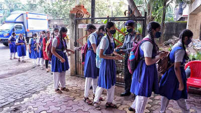 Mumbai Schools Reopening: Schools for classes 8 to 12 reopen after 18 ...