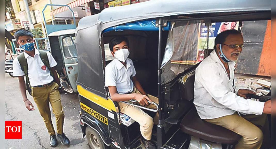 Maharashtra: After months, rickshaw drivers see hope as schools reopen ...