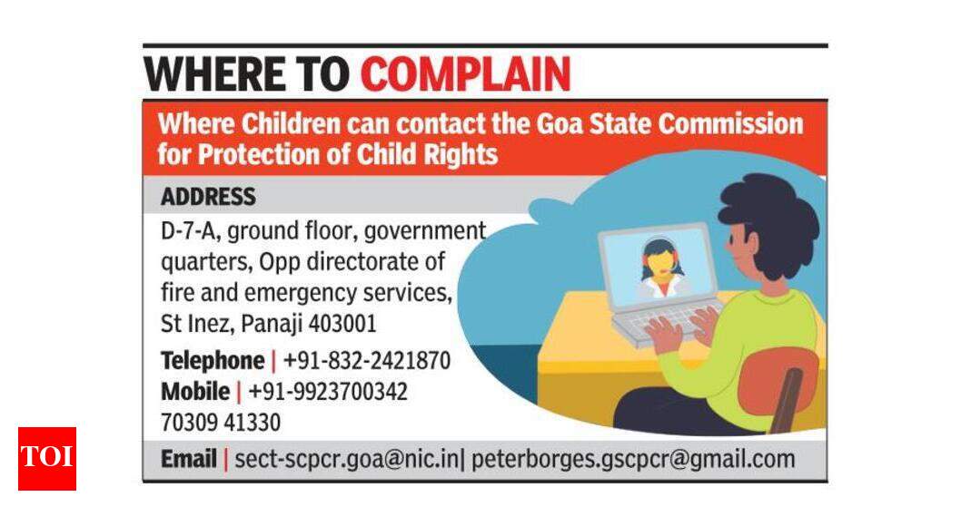 Child rights panel urges kids to come forward with their issues | Goa ...