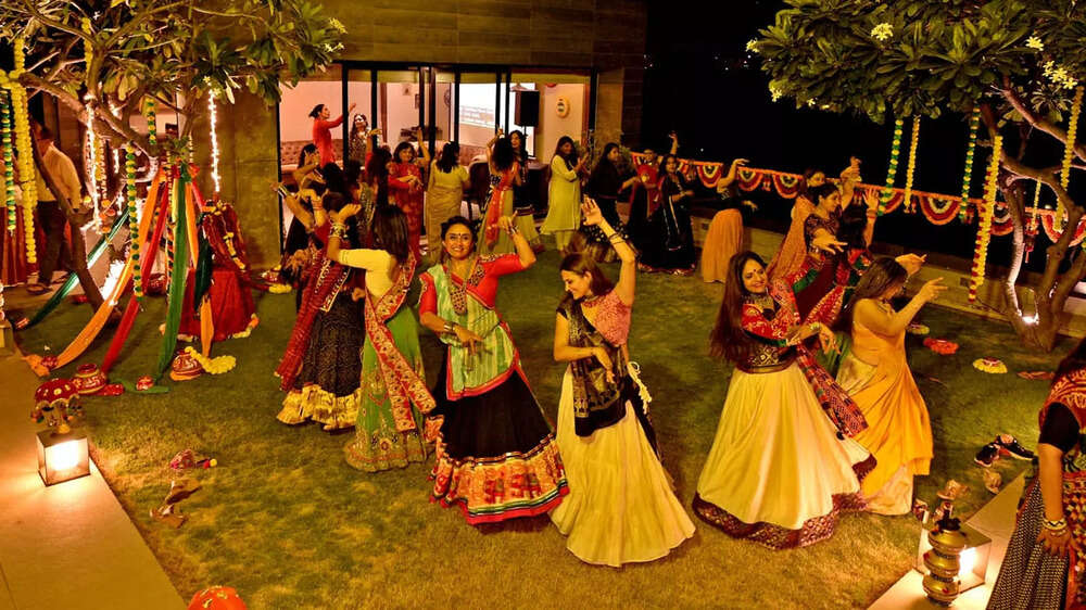 In pics: Gujarat swings to garba beats | The Times of India