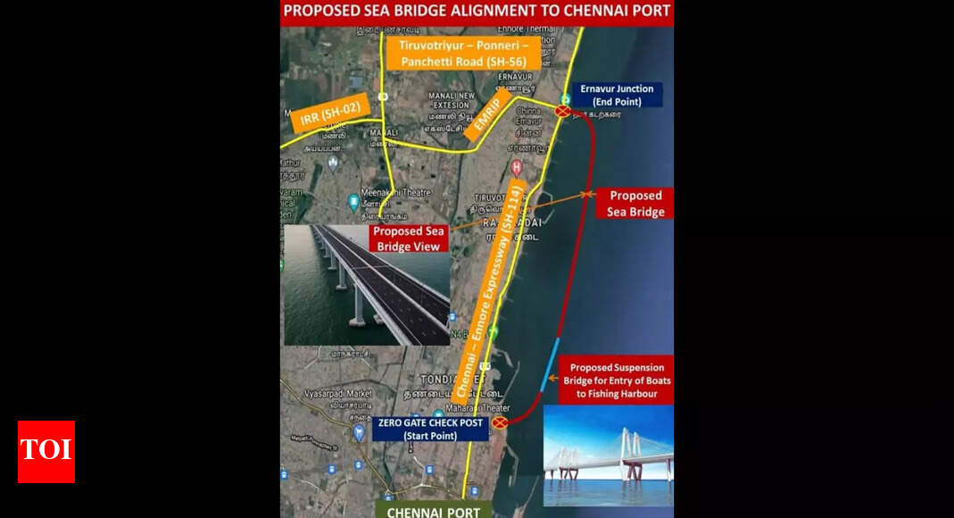 Chennai may soon get 7.6km-long sea bridge | Chennai News - Times of India
