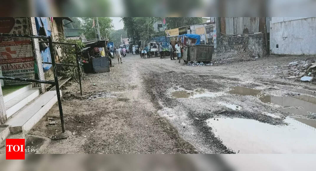 Dilapidated Road condition since last 25 years. - Times of India