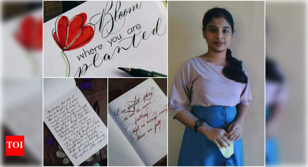 Kannur girl wins world handwriting contest | Kochi News - Times of India