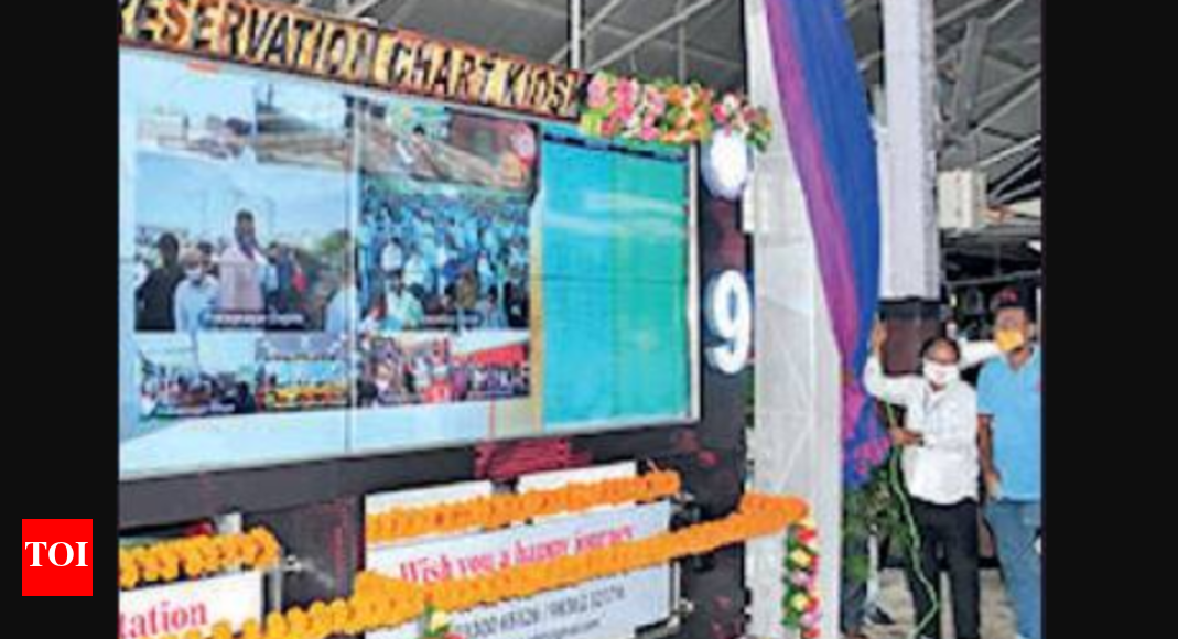 Howrah station gets digital reservation chart board | Kolkata News ...