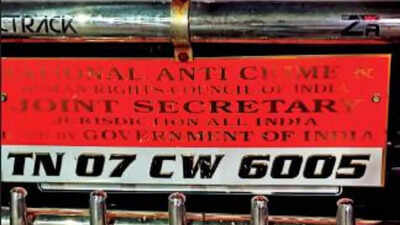 Chennai: Police crack down on vehicles with fake stickers | Chennai ...